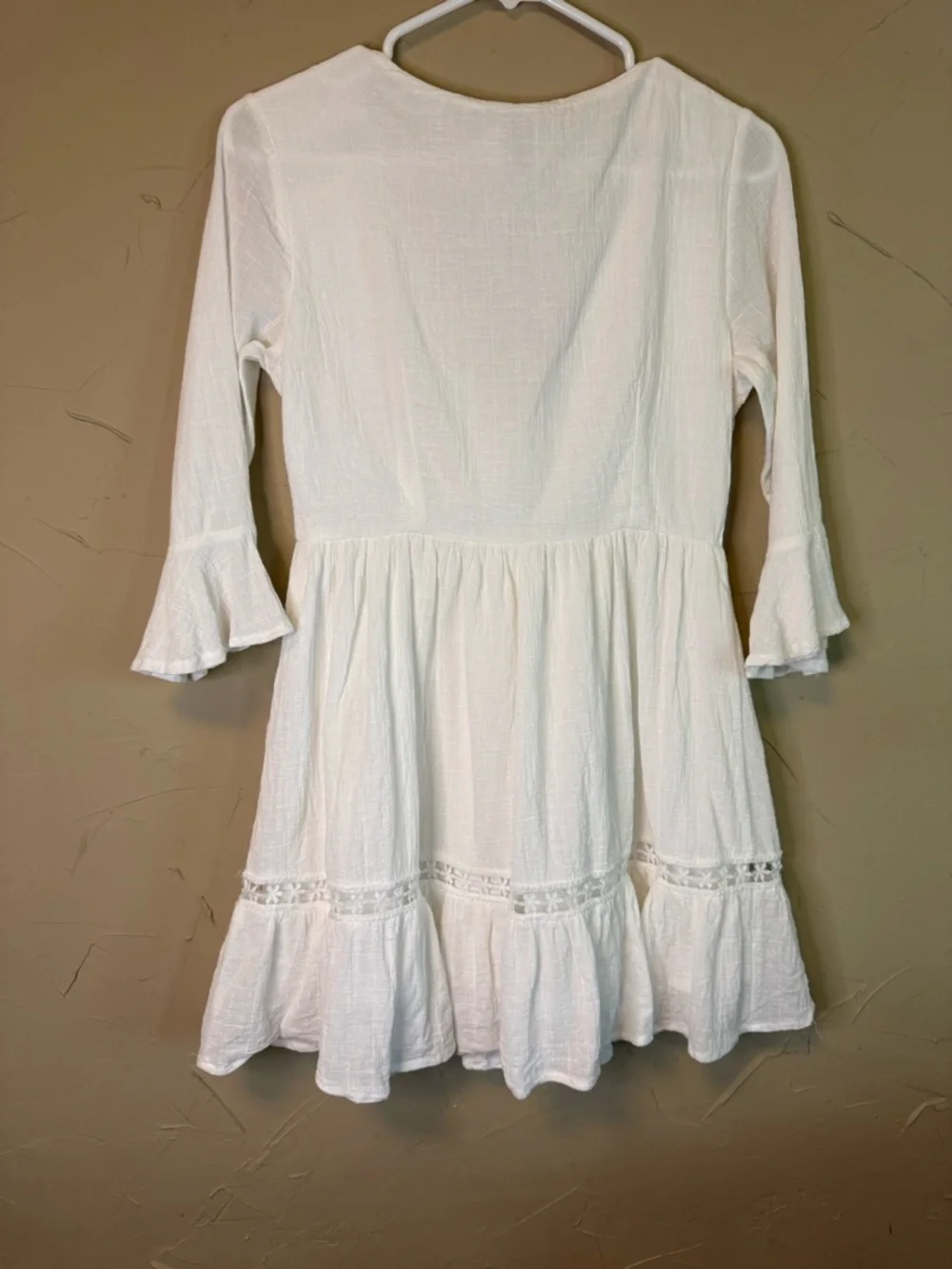 Princess Polly | Dresses | Polly White Lace Mini Dress Size 2 Boho ...
